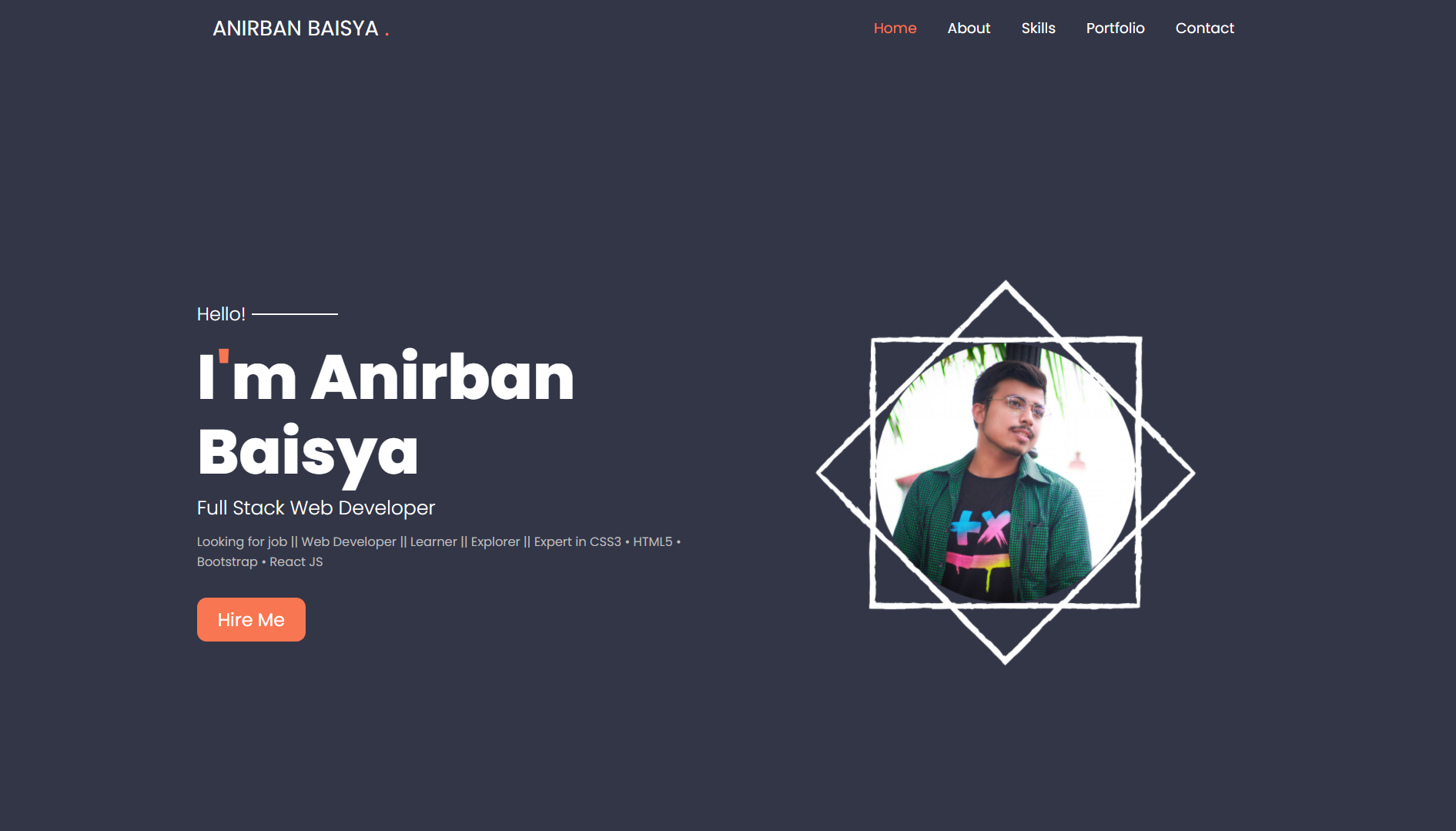 Anirban's - Portfolio Site Anirban's - Portfolio Site